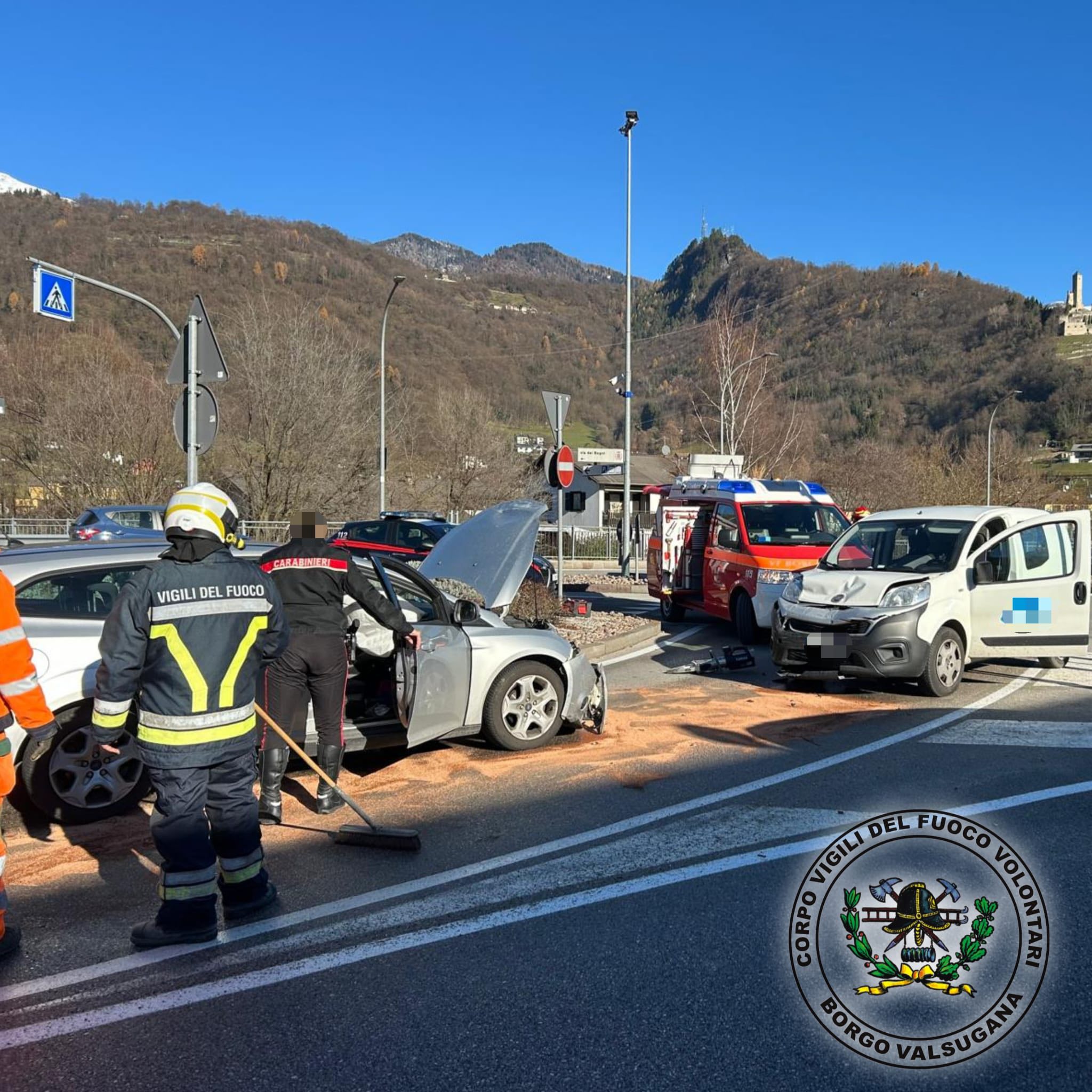 Scontro frontale a Borgo: due donne ferite trasportate in ospedale