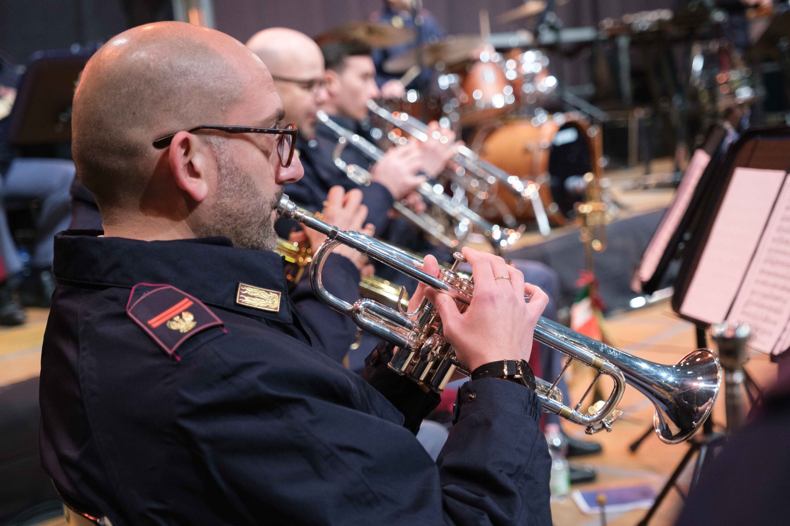 Le immagini della Fanfara della polizia di stato