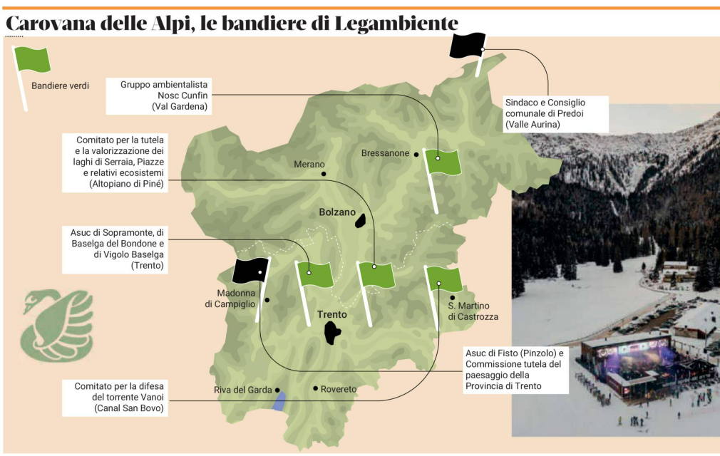 Apres Ski di Nambino: arriva la bandiera nera di Legambiente