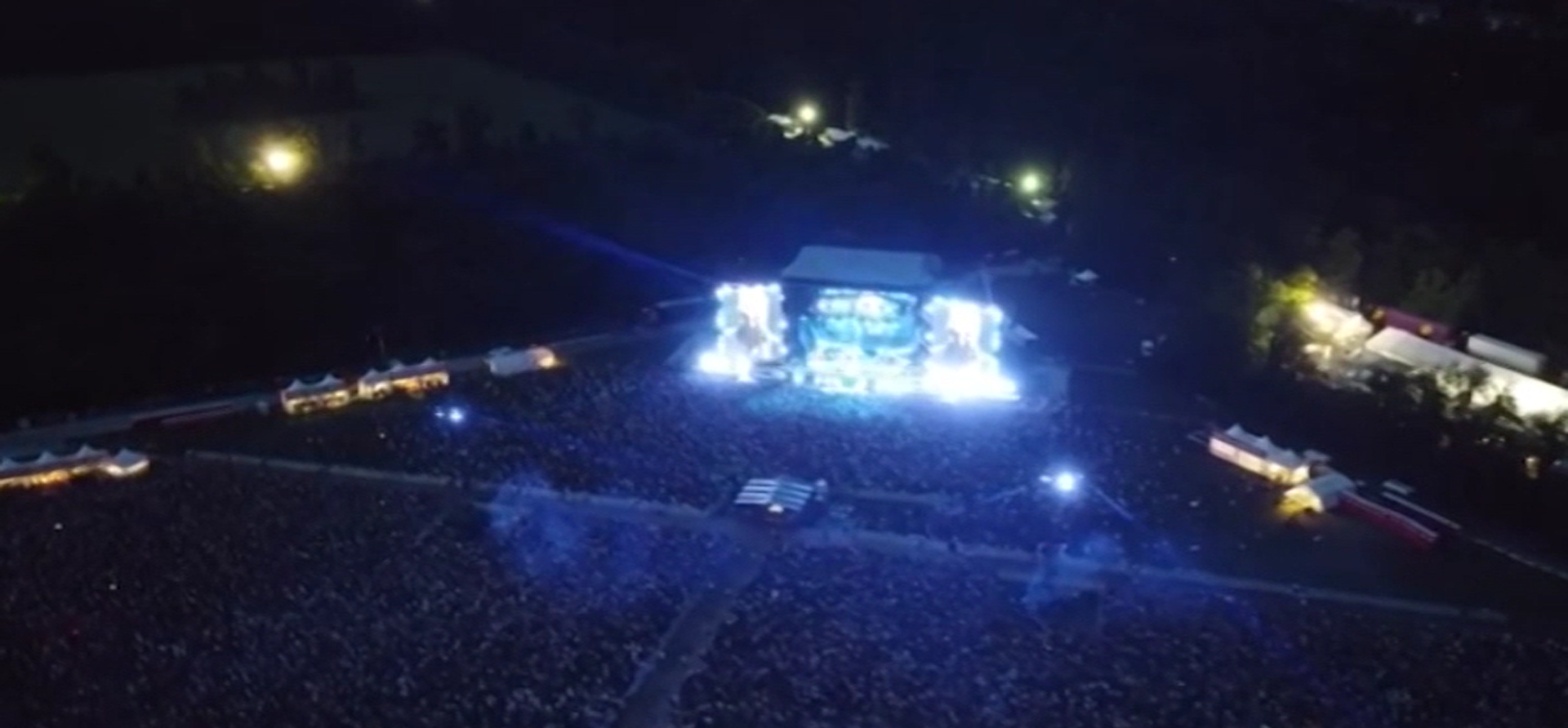 In 70mila a Monza per Bruce Springsteen, lo spettacolo visto dal drone