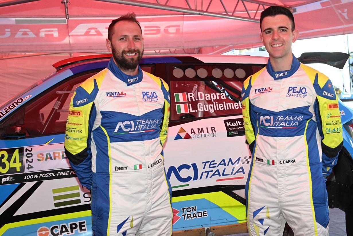Rally Italia Sardegna, vittoria storica per il giovane trentino Daprà