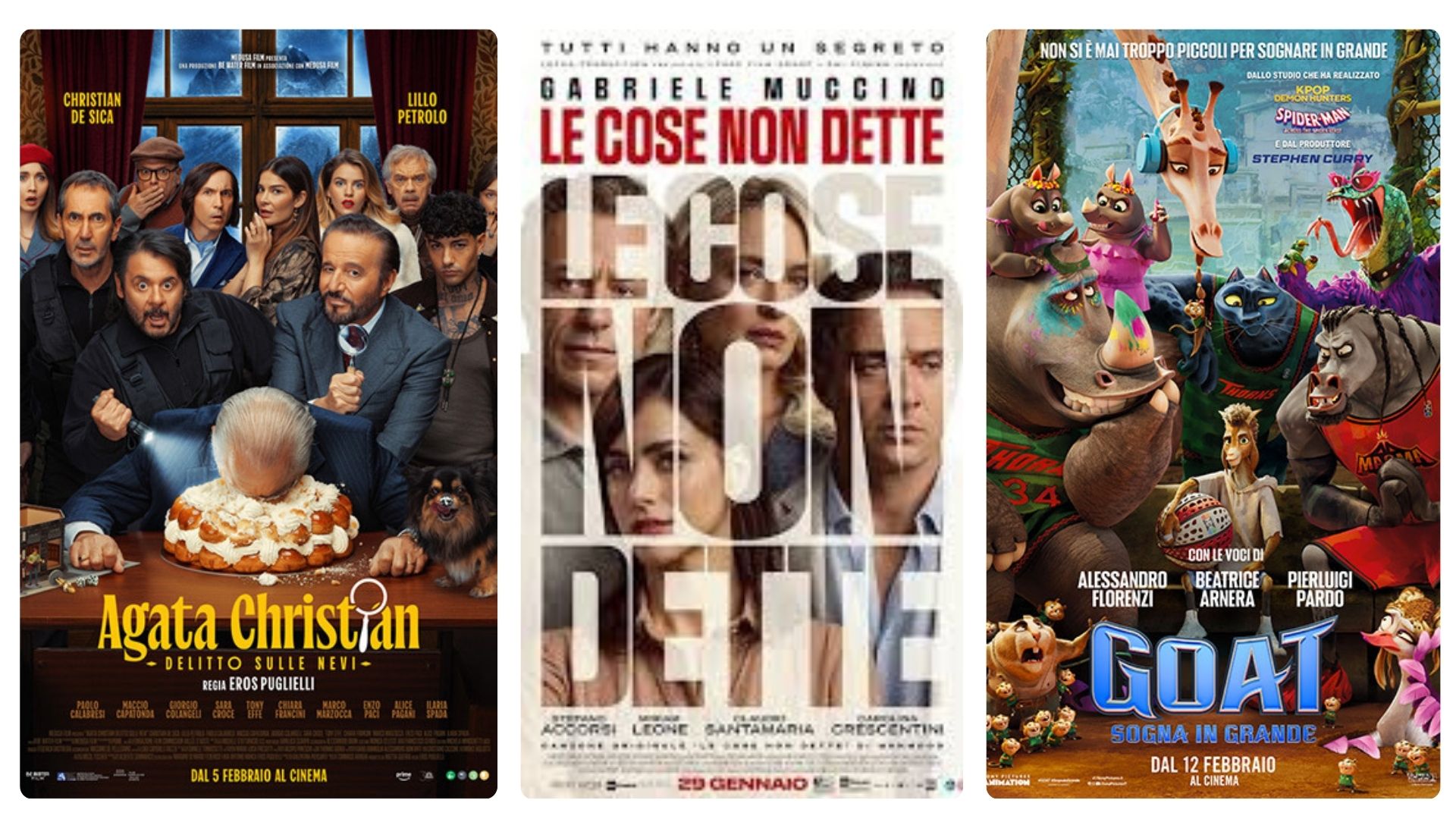 L’ultimo Muccino, Christian De Sica detective e la capra animata di ...