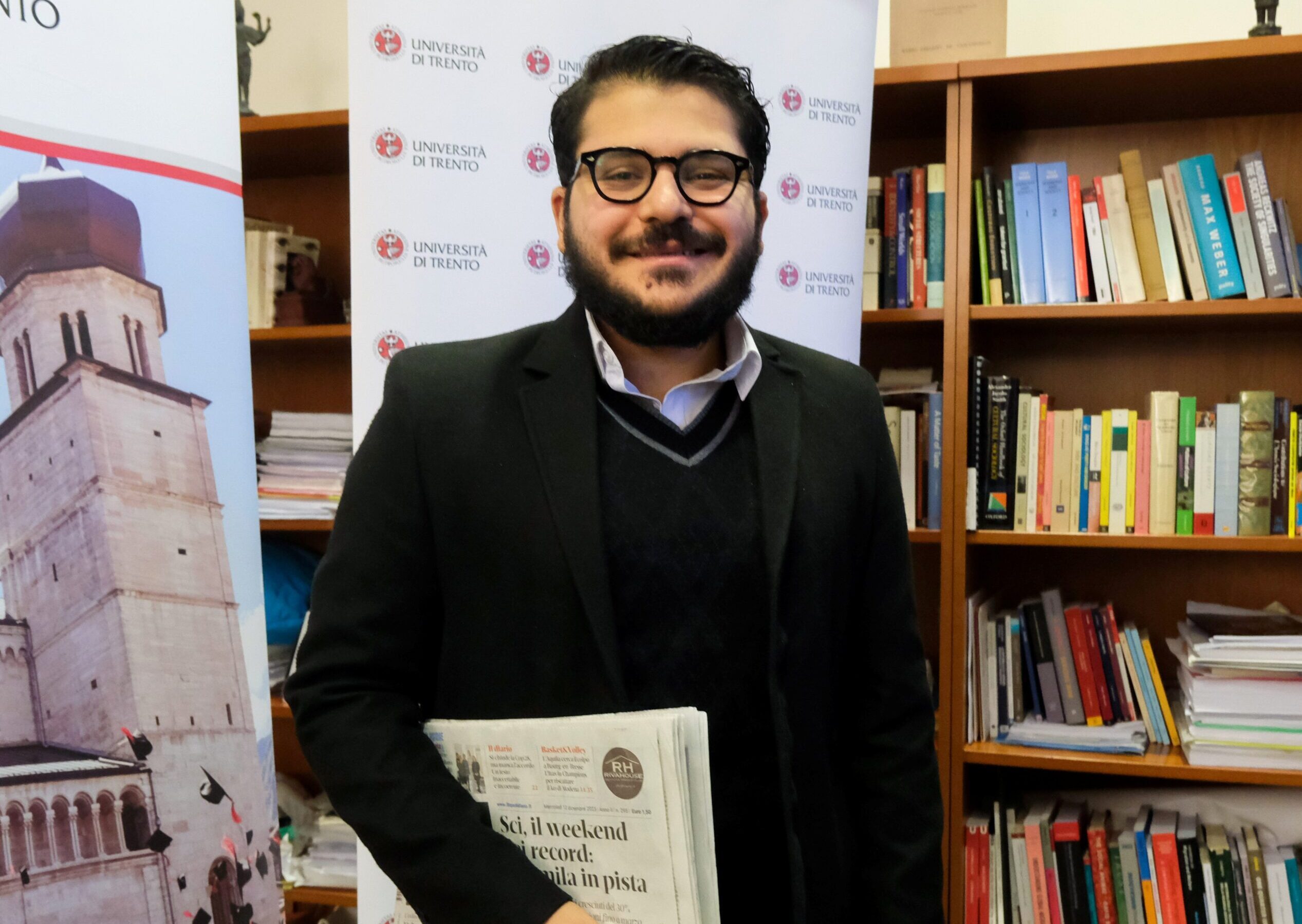 Zaki oggi in Ateneo a Trento: «Per i diritti umani lotterò fino in fondo»