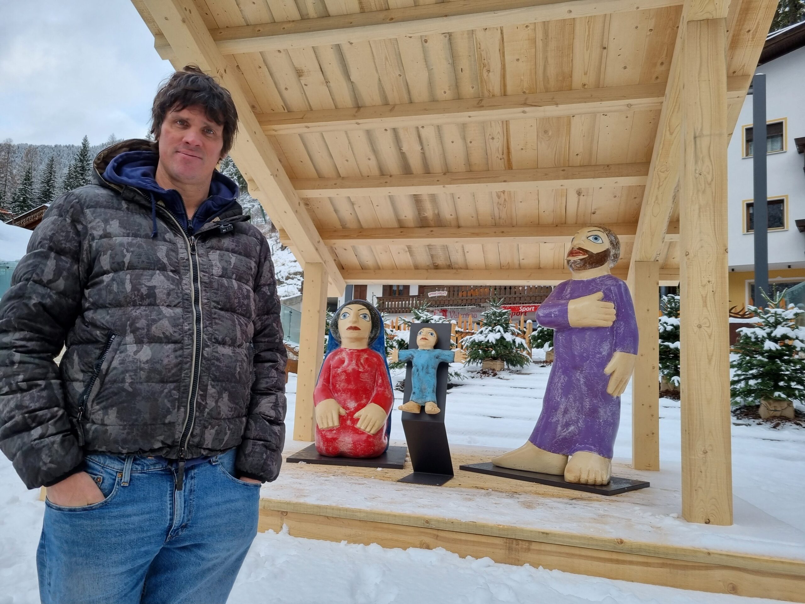 La natività di Matthias Sieff in mostra a Canazei, la videointervista ...